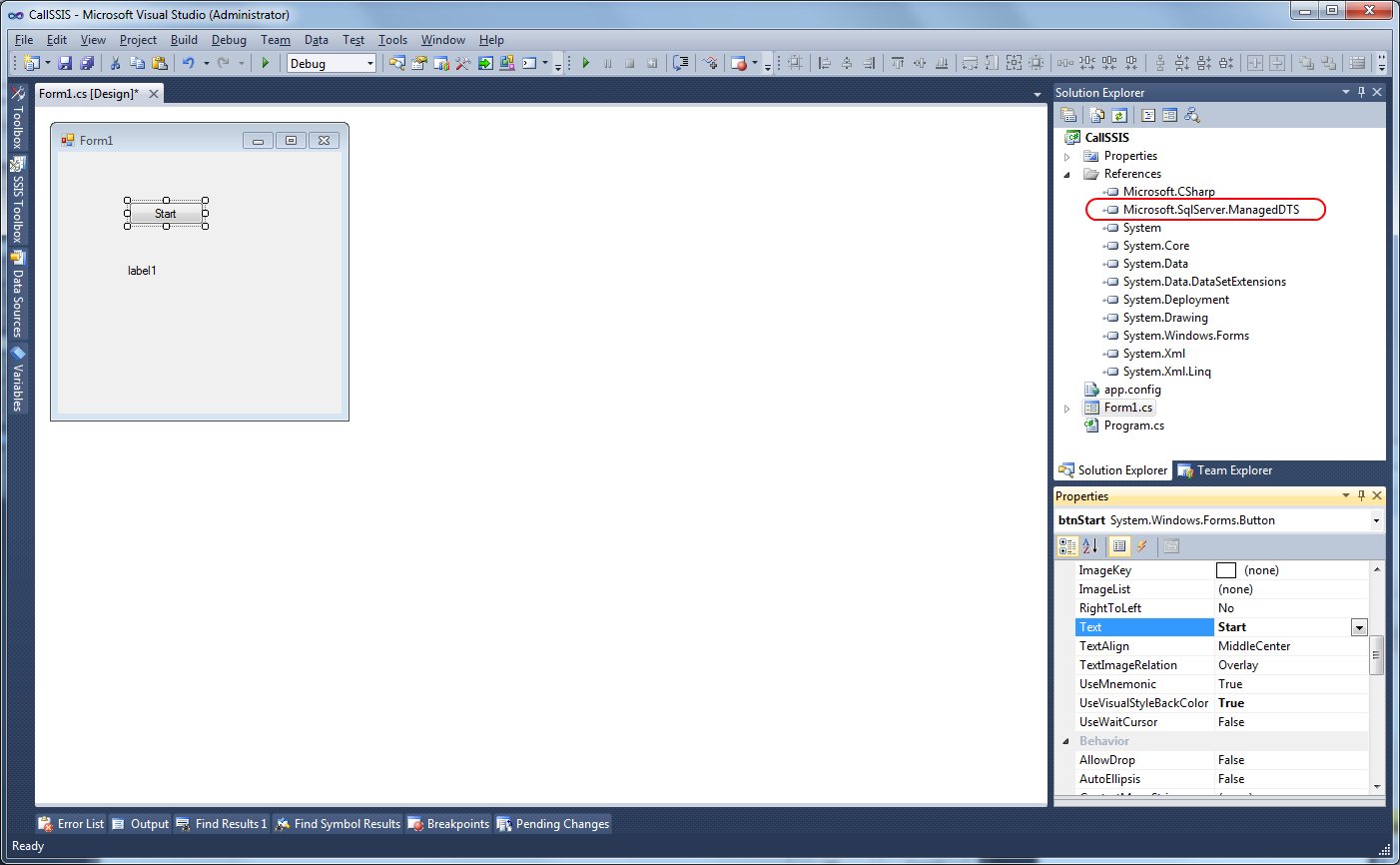 Microsoft Sql Server Integration Services Call Ssis 2012 Package Within Net Application Part 1