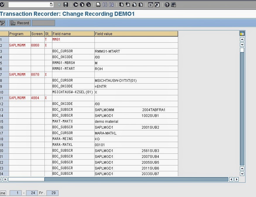 Sap Abap Bdc Using Call Transaction Method In Sap Abap