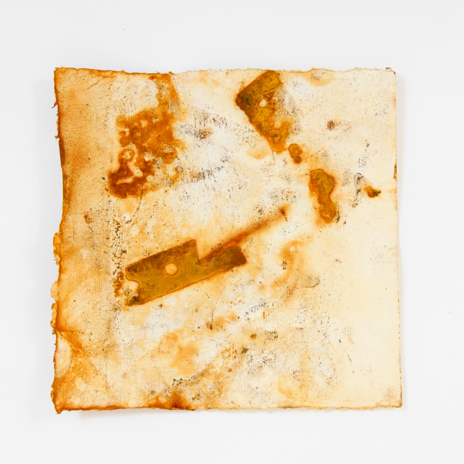 Rust Dyeing on Paper