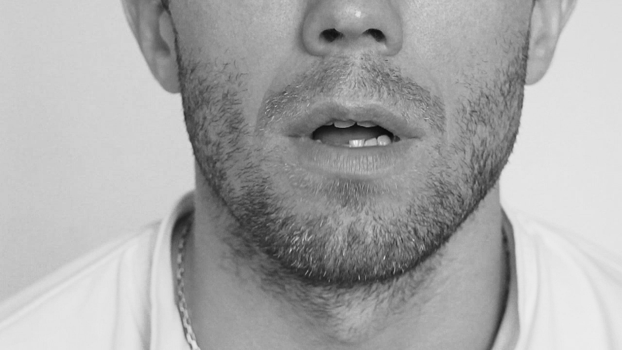 facial references for animation: jaw open [is, front, 15fps, ECU...