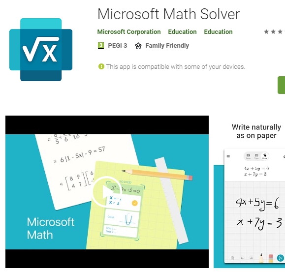 Microsoft Math Solver ücretsiz!, başarılı, fotoğraf veya el yazısından ...