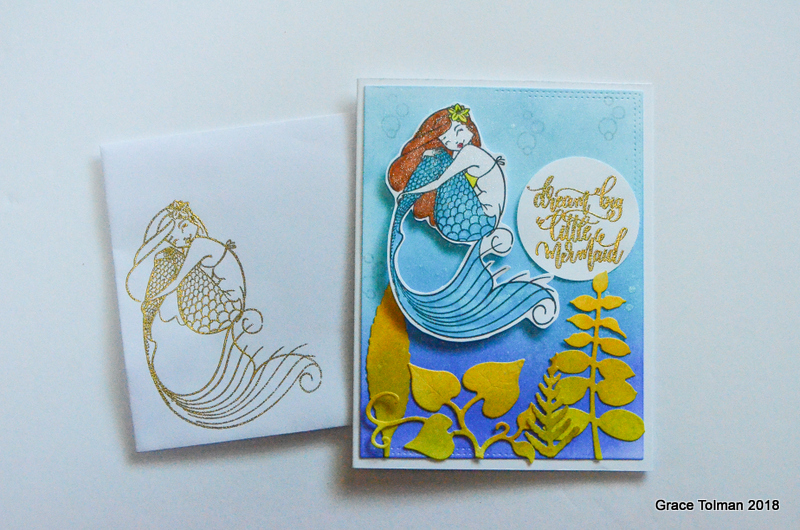 In my shoes: “Dream Big Little Mermaid” card and matching envelope ...