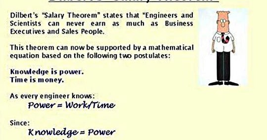 Business Bullshit Bingo Blog: Dilbert's Salary Theorem