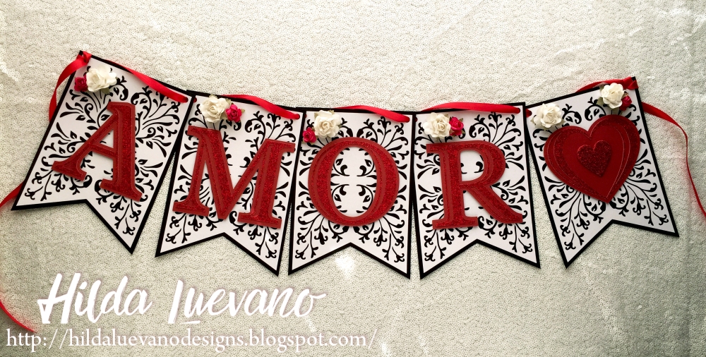 Hilda Designs: Banderines San Valentin en SDS