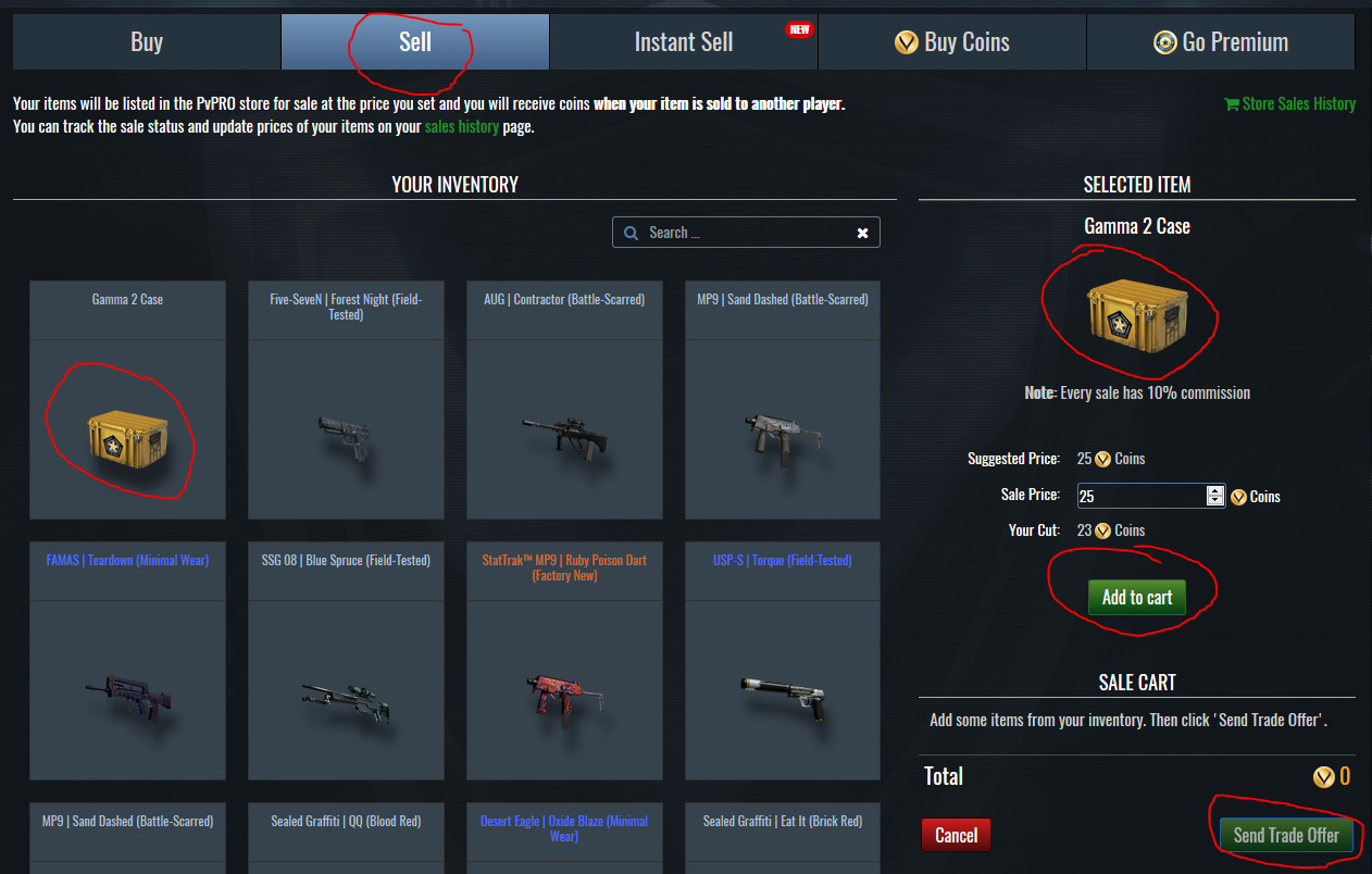 PvPRO - profi szerver - ingyen skin