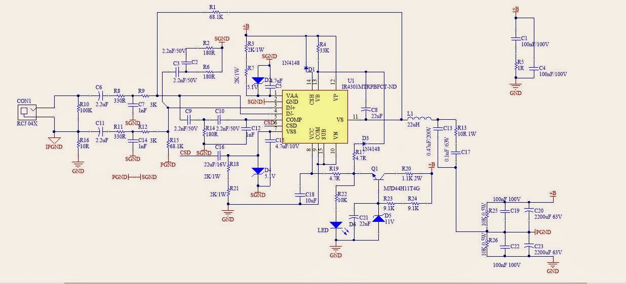 Shorted Wire: CLASS D AMPLIFIER DESIGN BASED ON IR4301 #7 Shorted Wire: CLASS D AMPLIFIER DESIGN BASED ON IR4301 #7