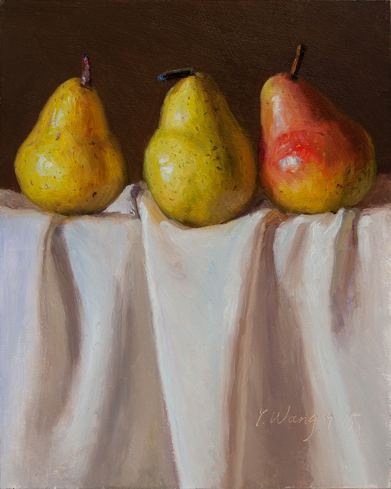 Wang Fine Art: pears painting