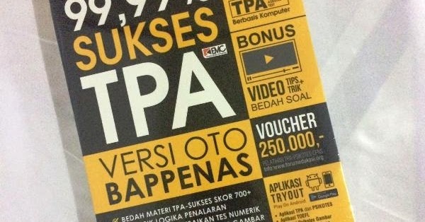 Pelatihan Tes Potensi Akademik: Tes Contoh Tpa Bappenas