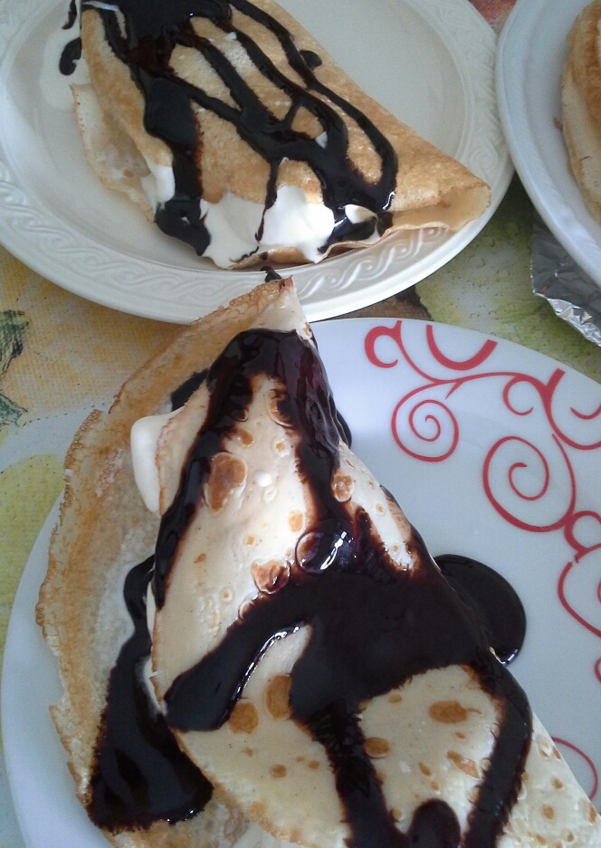 Terra degli ulivi: Crêpes con gelato