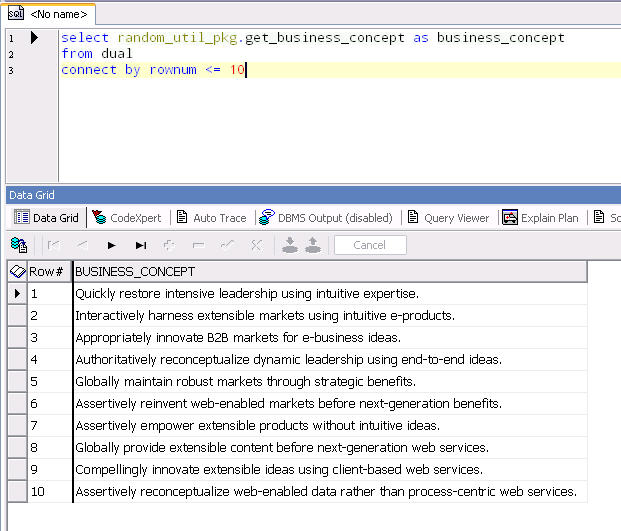 ORA-00001: Unique constraint violated: Generating test data using PL/SQL ORA-00001: Unique constraint violated: Generating test data using PL/SQL
