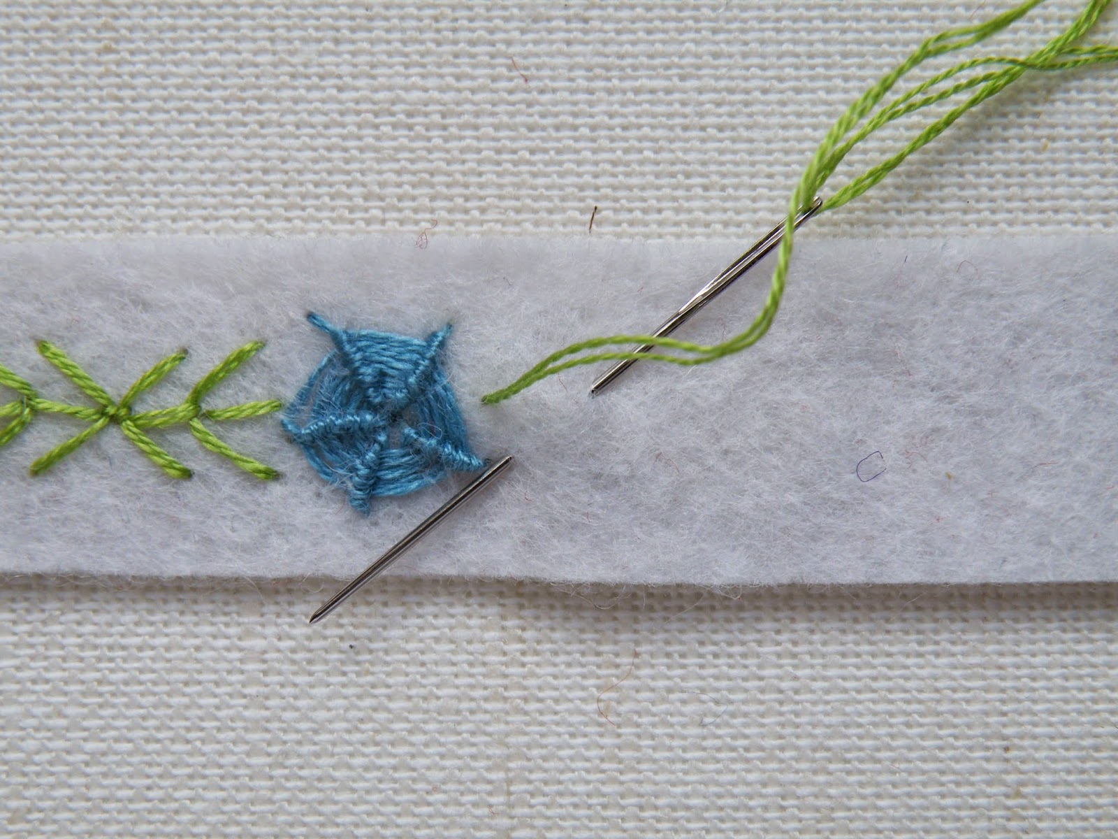 NANCY NICHOLSON: Fly Stitch Tutorial No.2
