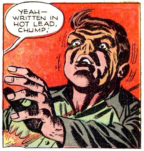 Pappy's Golden Age Comics Blogzine: Number 1524: Written in hot lead
