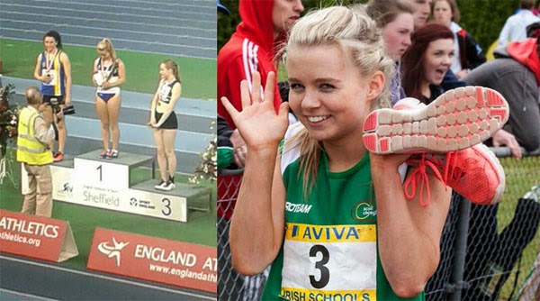 Molly Scott from Ireland wins 60m Hurdles at English Championships
