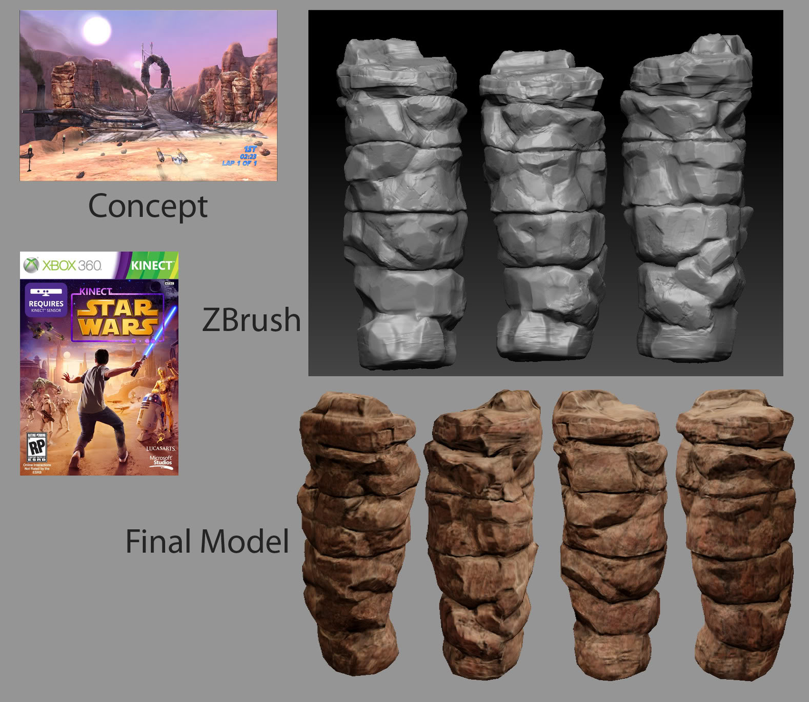Jeff Cavitt: Kinect Star Wars - Rock Pillar
