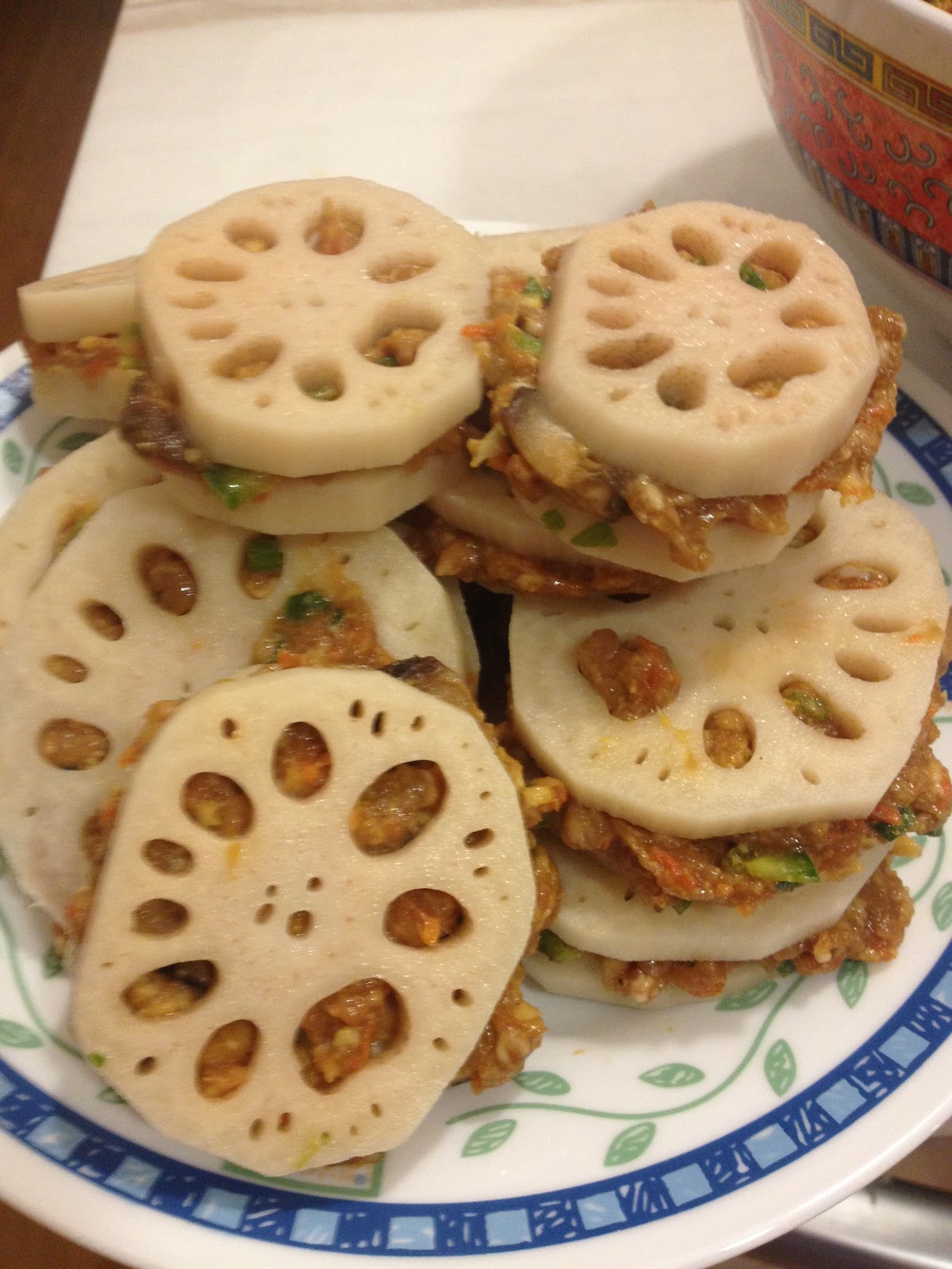 Food's on my mind.: Stuffed Lotus