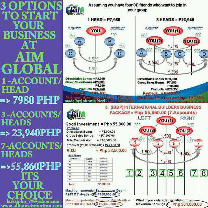EMPOWERED AIMGLOBAL: THREE WAYS HOW TO JOIN AIM GLOBAL BUSINESS INVESTMENT.