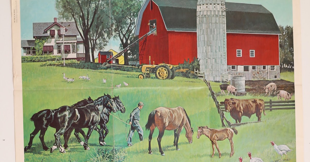Walrus: Vintage Farm Poster--SOLD at Alameda Antiques Market