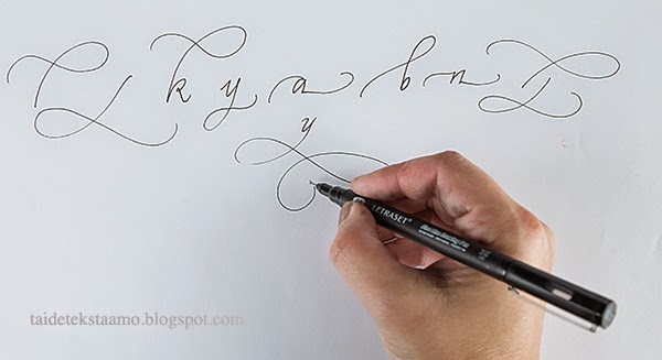 Marika KK Calligraphy: Tervetuloa kalligrafian maailmaan II