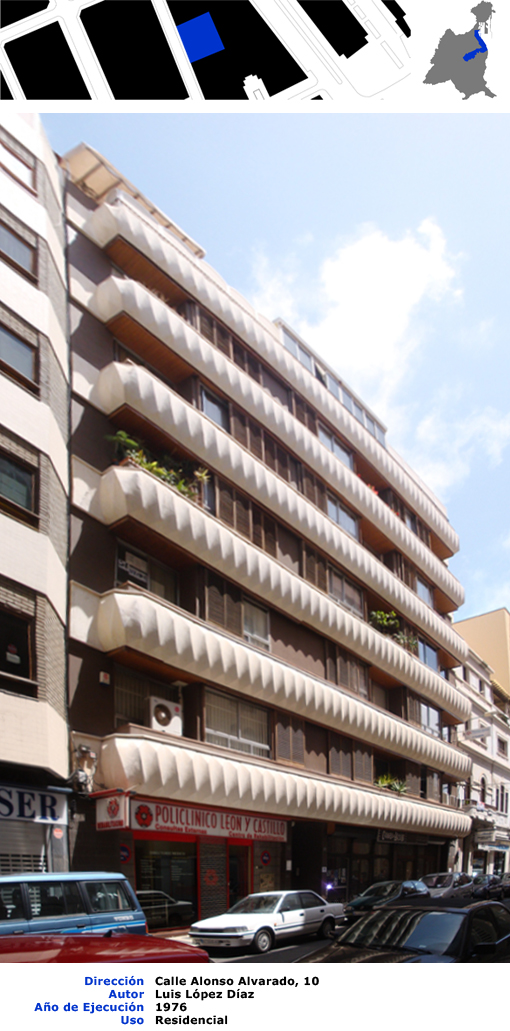 EDIFICIOS DE LAS PALMAS DE GRAN CANARIA: EDIFICIO EN LA CALLE ALONSO ALVARADO 10