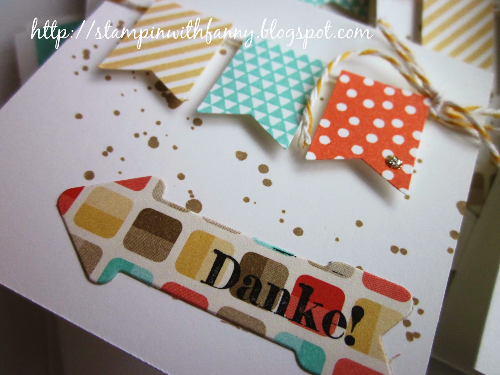 stampin with fanny: Dankeskärtchen für Sammelbesteller - Retro-Spaß