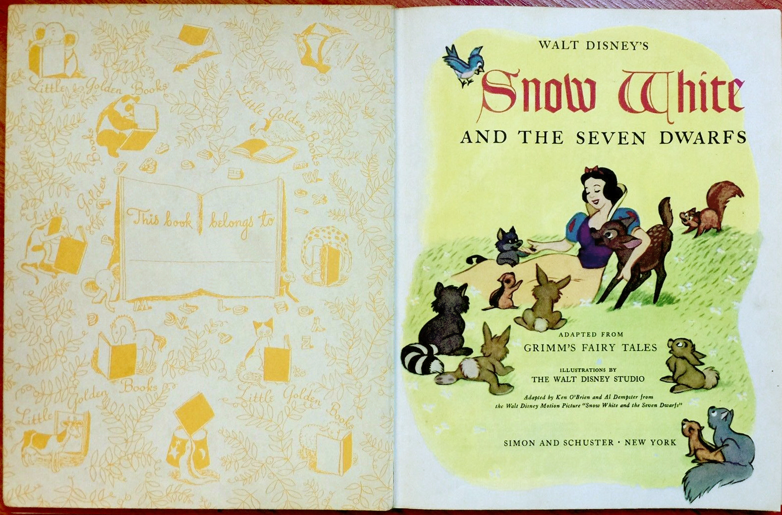 Filmic Light - Snow White Archive: 1948 Snow White Little Golden Book