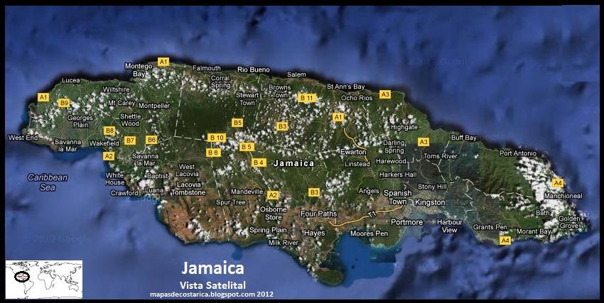 JAMAICA, America | MAPAS DE