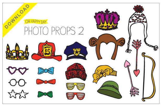 barefootbeadshawaii: Free Printable Photo Booth Props