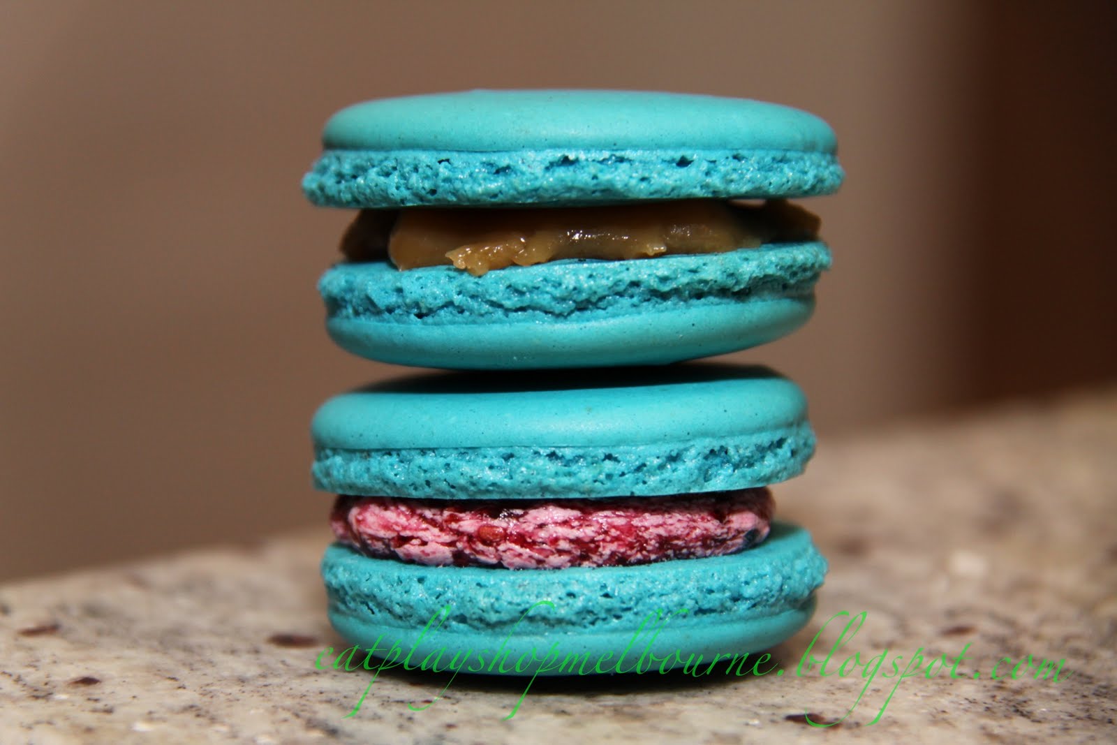 Eat. Play. Shop.: Batch #12 - Cosmic Blue Macarons