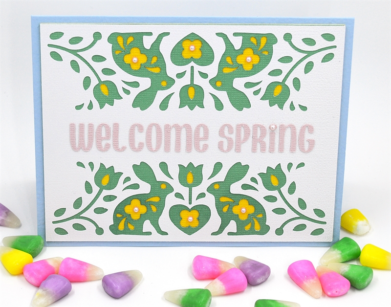 Capadia Designs: Welcome Spring Card (file to share)