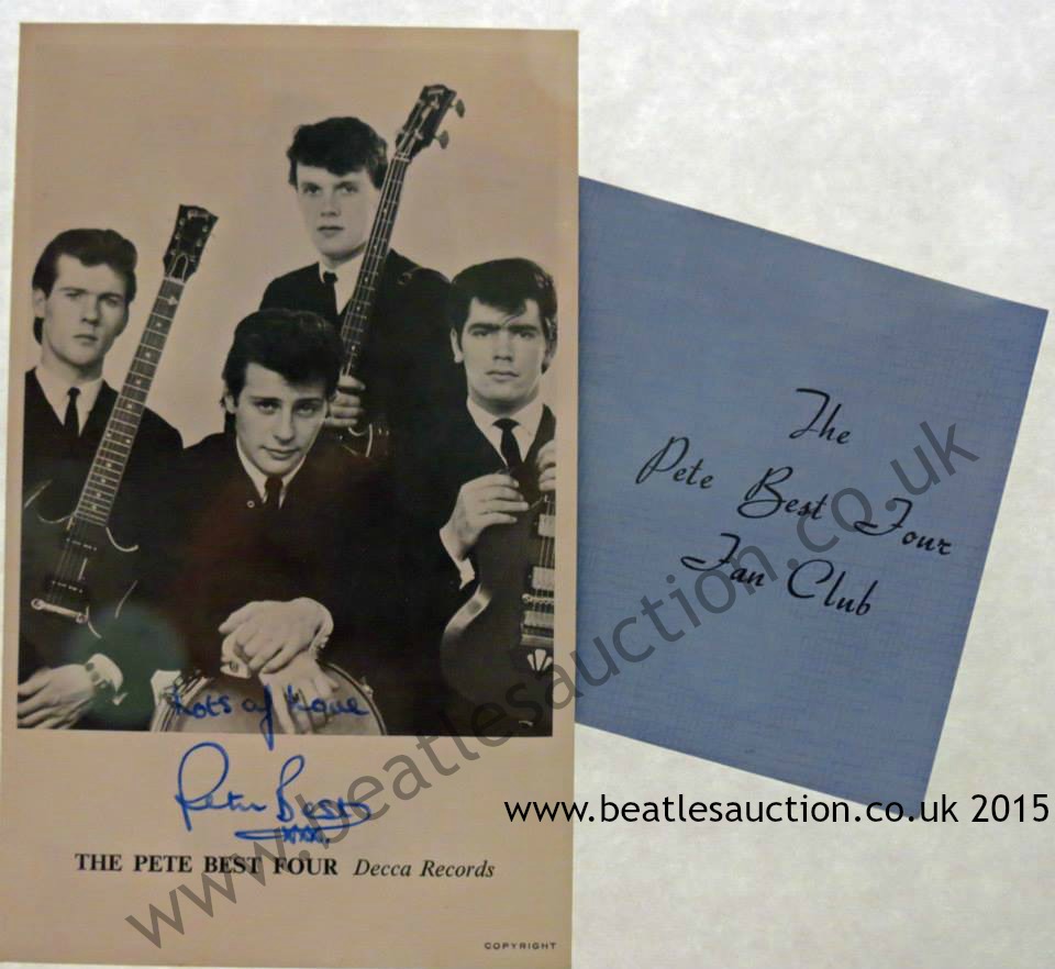 Liverpool Beatles Auction: Pete Best Four Items