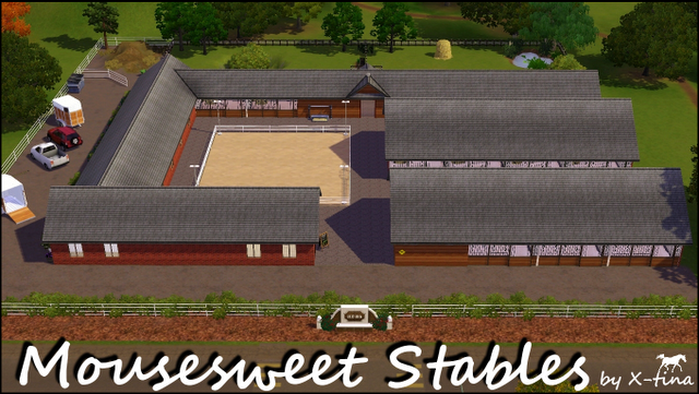 My Sims 3 Blog: Mousesweet Riding School & Livery Stables by X-Tina