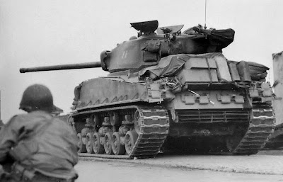 "Easy Eight" shot in the back - M4A3E8 wreck in Neumarkt, Germany, 21st ...