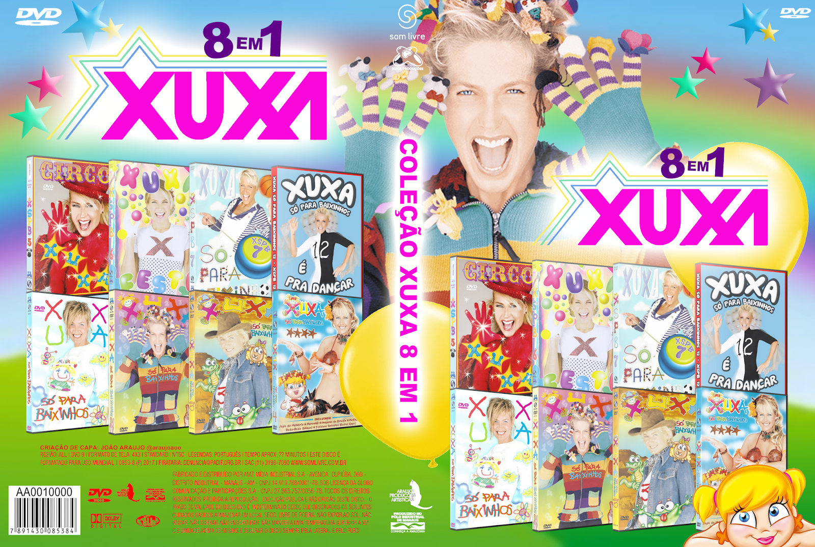PLANETA XUXA BLOG: CAPA DVD - XUXA SÓ PARA BAIXINHOS (XSPB 8 EM 1)