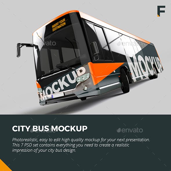 160+ Best Bus Mockup Templates | Free & Premium
