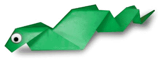 Snake - Easy Origami instructions For Kids