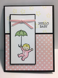 My Creative Corner!: Baby Moon, Baby Girl Card