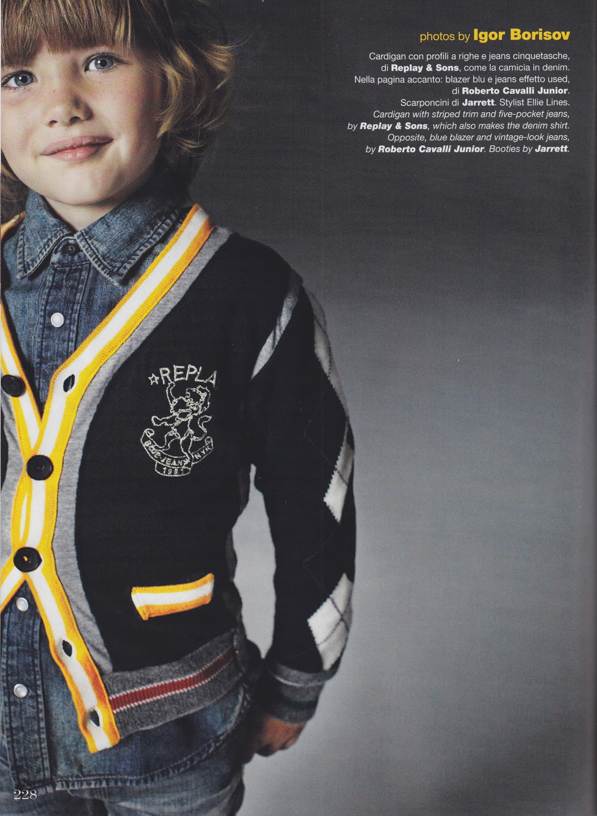 Kids London Model Management: Vogue Bambini Shot by Igor Borisov
