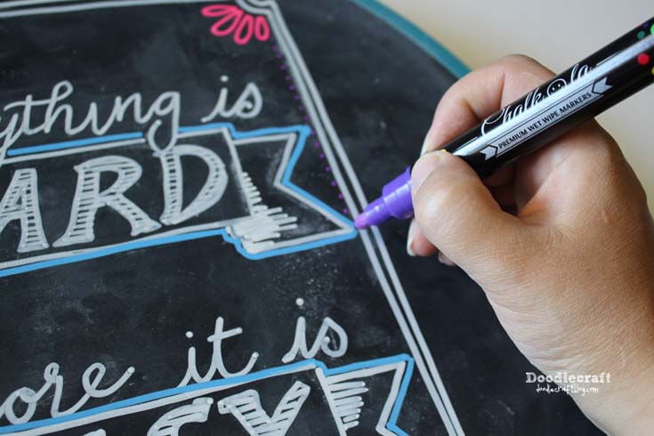 Perfect Chalkboard Lettering with Chalkboard Markers!