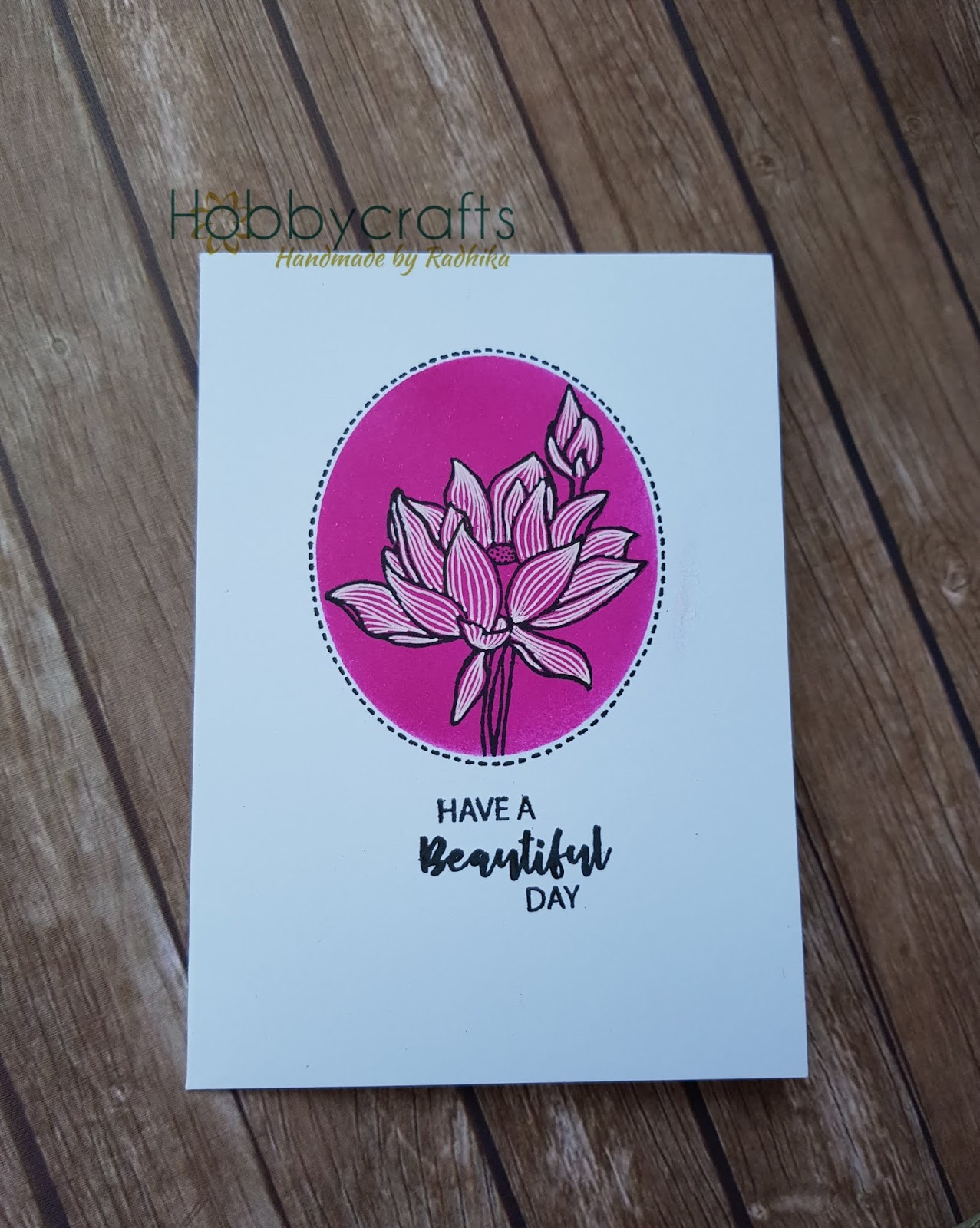 Hobby Crafts :): Lotus card