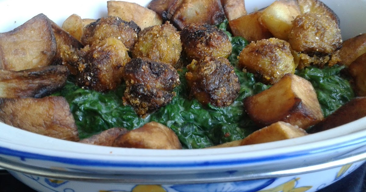 Ringlica recepti: Spanać,prokelj i reš krompirići