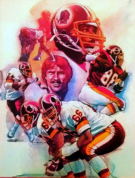 Pro Football Journal Presents: NFL Art: Washington Redskin Hogs by K ...