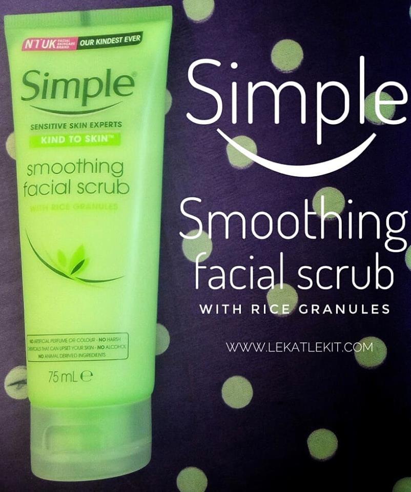 SENTAL MUKA DENGAN SIMPLE FACIAL SCRUB BERAS - LEKAT LEKIT STORY