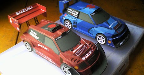 Suzuki Cultus Pikes Peak Version Paper Model | Paperized Crafts