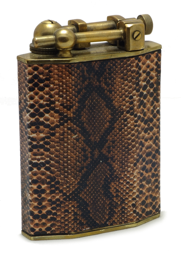 Table lighters collectors' guide: Rustic Lift Arm Table Lighter, 1931