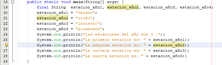 Variables y Constantes en Java - NetBeans by Jerson
