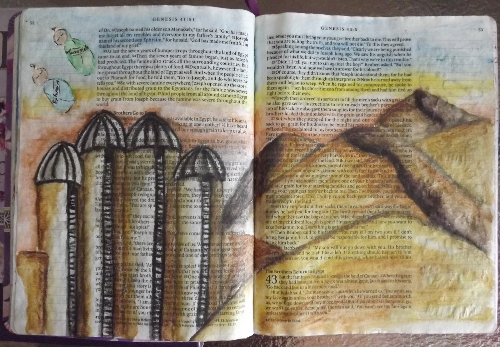 Bybel Legkaart: Bible Journaling - Genesis 42