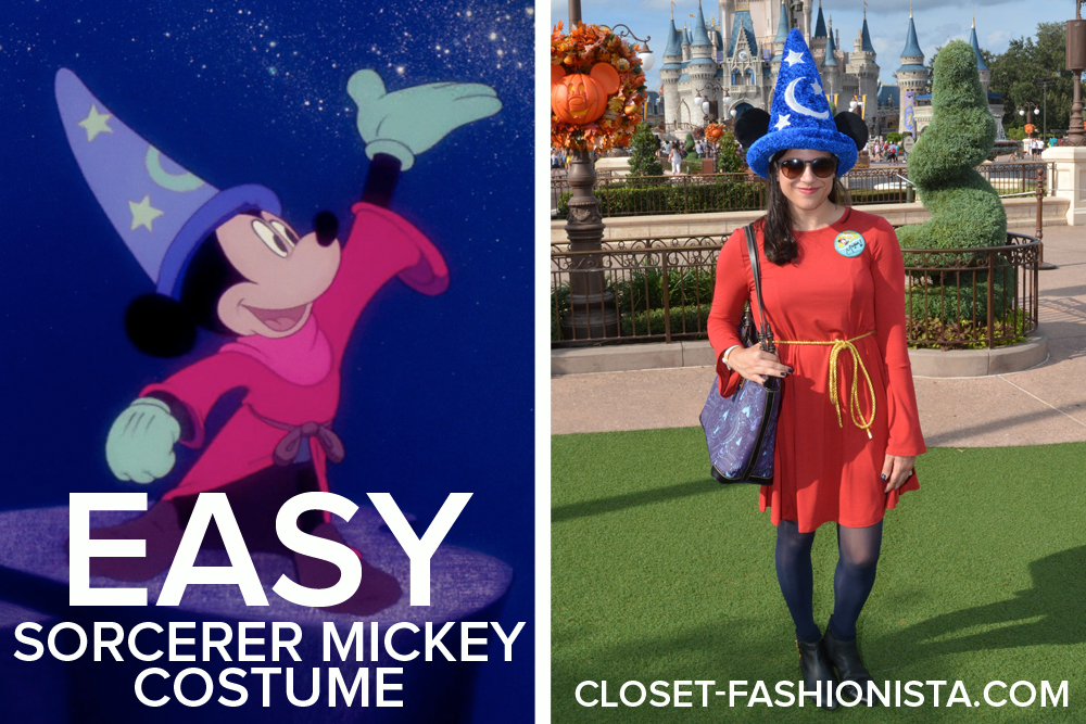 {outfit} Easy Sorcerer Mickey Costume & Mickey's Not So Scary Halloween ...