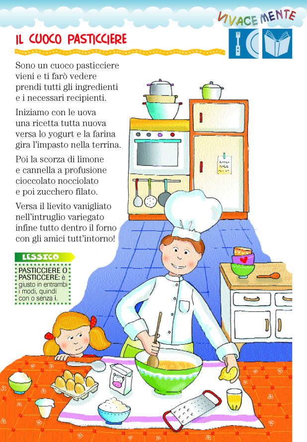 VIVACEMENTE il giornalino del cuore e della mente: Filastrocca sul cuoco