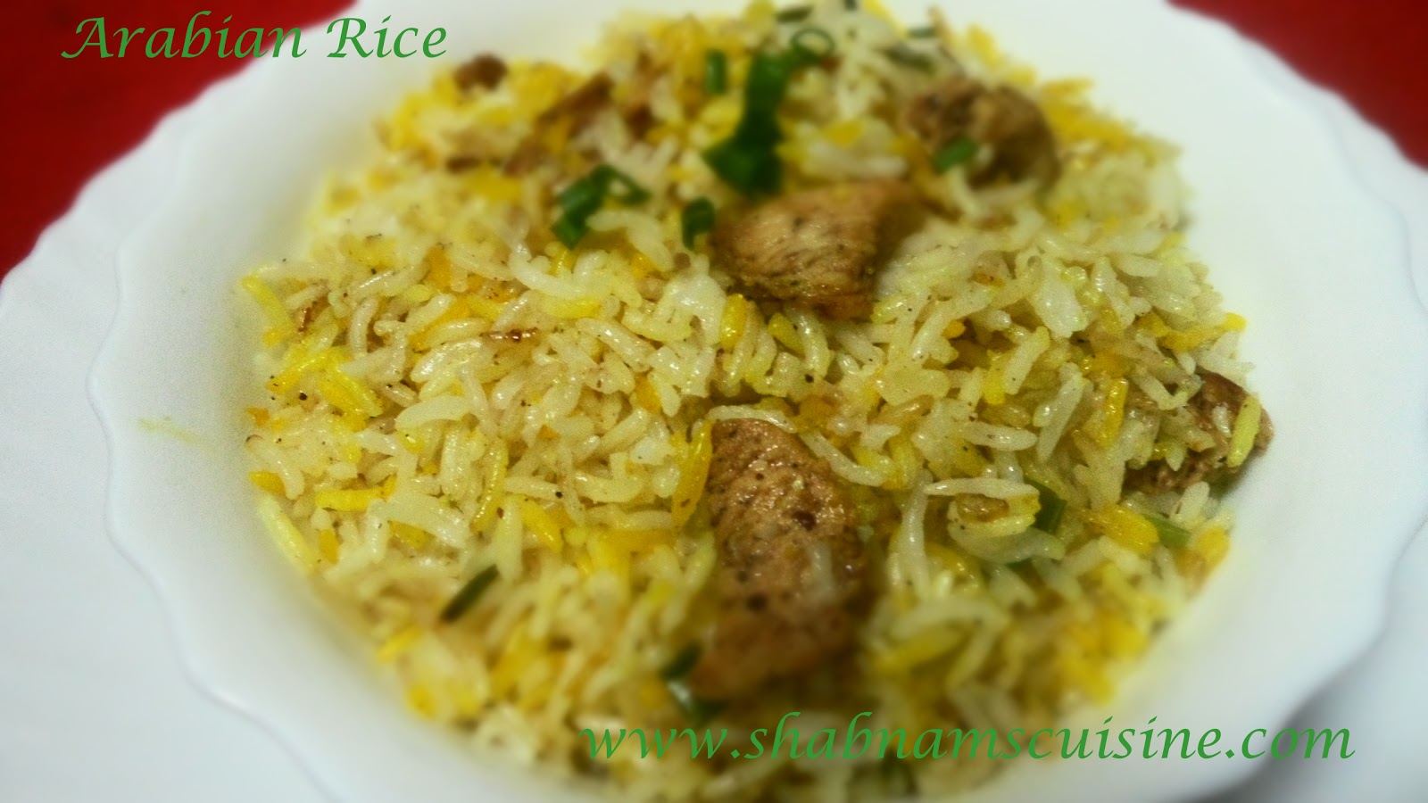 Shabnam's Cuisine: Arabian rice