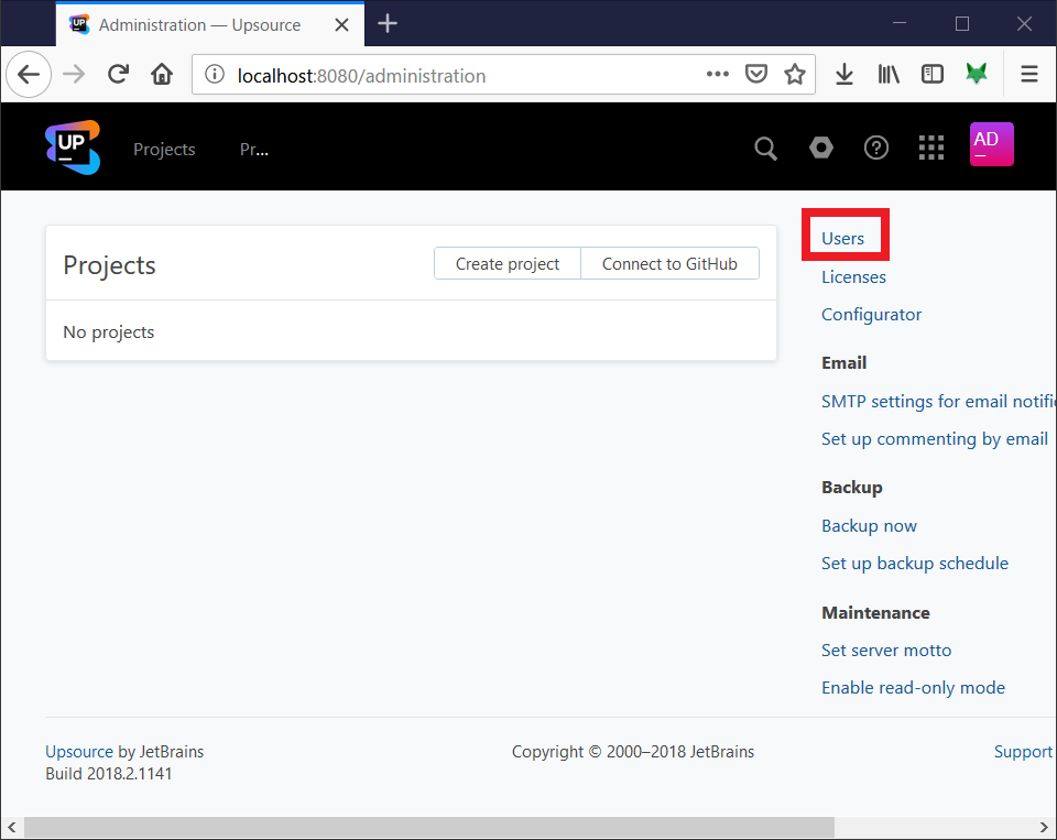 docker-compose で Upsource を試す - 起動からJavaプロジェクト作成まで - mikoto2000 の日記
